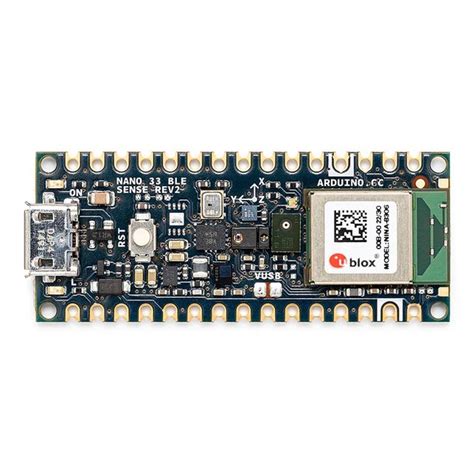Arduino Nano 33 Ble Sense Rev2 Nrf52840 Losse Headers Abx00069