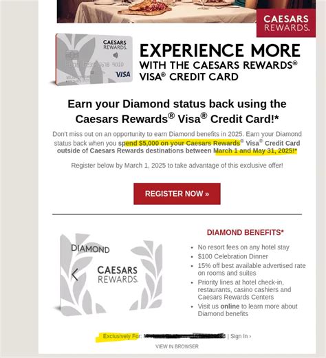 Caesars Credit Card Offer For Diamond Status Flyertalk Forums