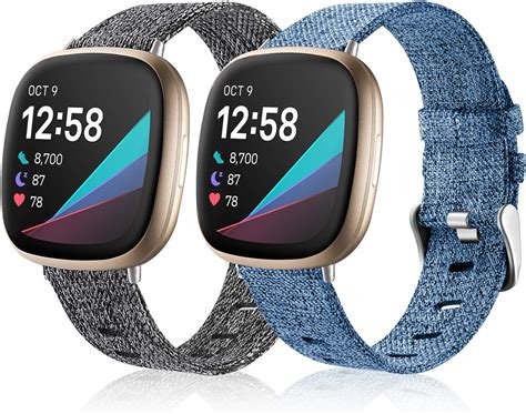 Bands Compatible For Fitbit Versa 4 And Sense 2 Soft Woven