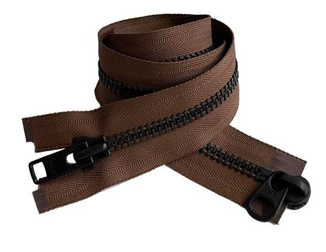 Ykk 10 Heavy Duty Two Way Jacket Zipper Black Oxide Metal Usa Made