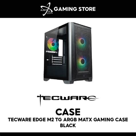 TECWARE EDGE M TG ARGB MATX CASE BLACK WITH ARGB FAN Shopee Malaysia