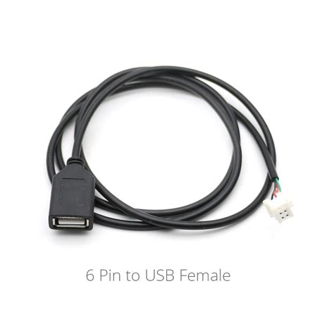 Universal USB Female Interface To Pin Input Wire Connect Cable Adapter For Car Multimedia