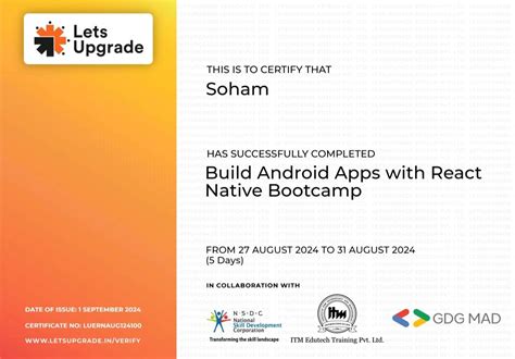 Soham Chaudhary On Linkedin Androiddevelopment Learningneverstops Letsupgrade Bootcamp