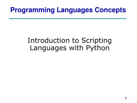 Ppt Introduction To Scripting Languages With Python Powerpoint Presentation Id8831015