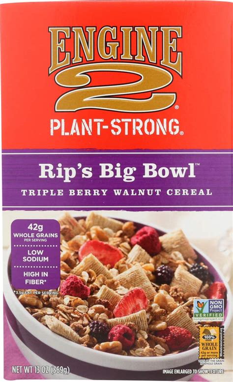 Engine 2 Rips Big Bowl Triple Berry Walnut Cereal 13 Ounce