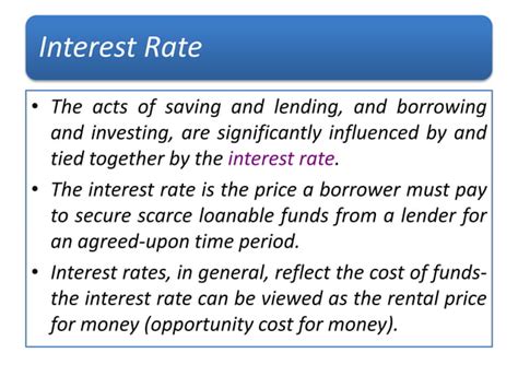 Determination Of Interest Rate Pptx Stocks And Bonds Personal Investing