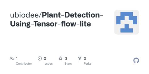 Github Ubiodeeplant Detection Using Tensor Flow Lite