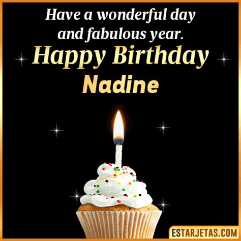 Feliz Cumpleaños Nadine Imágenes  Tarjetas Y Mensajes