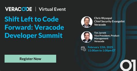 Shift Left To Code Forward Veracode Developer Summit James Salerno Mba Pmp Cissp