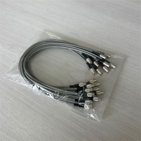 【未使用】同軸ケーブル Awm1553 1 5ds Exbv インピーダンス50Ω絶縁高周波同軸ケーブル300mm 特殊小型プッシュオン