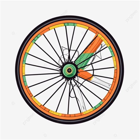 Bike Wheel Vector Sticker Clipart Illustration Of Bicycle Wheel In