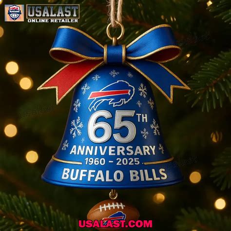 Hot Buffalo Bills 2025 Christmas Bell Ornament