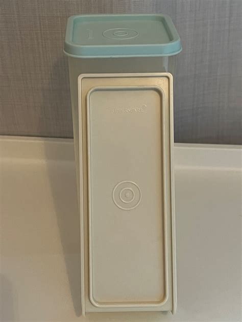 Vintage Tupperware Cheese Storage Clear Container 1827 With Mint Lid 1829 And Slide 1828