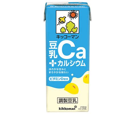 Kikkoman Soy Milk Calcium 200ml Paper Pack X 18 こんにちはマート Kon