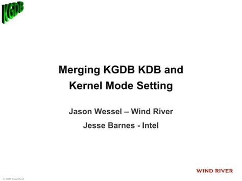 Kgdb Kdb Modesetting Ppt