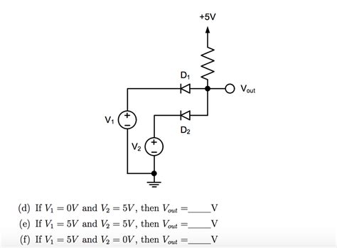 Solved In The Following Diode Logic Circuits Assume A
