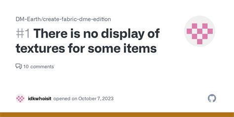 There Is No Display Of Textures For Some Items Issue Dm Earth Create Fabric Dme Edition