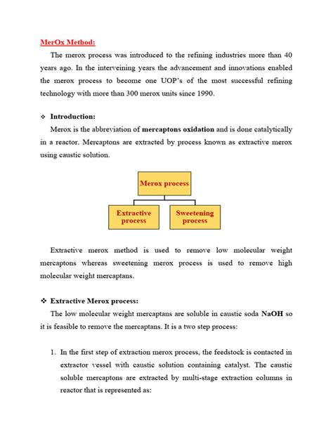 Merox Method Pdf