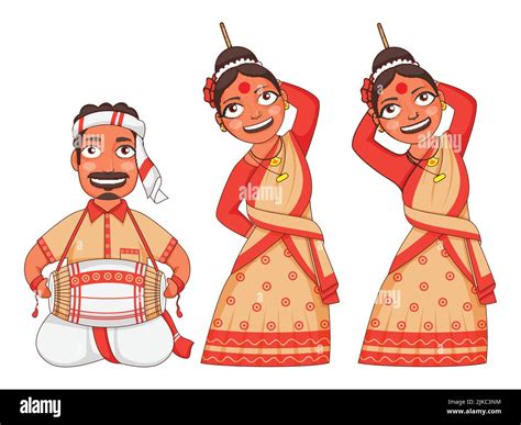 Traditional Assamese Attire Cut Out Stock Images And Pictures Alamy