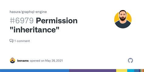 Permission Inheritance · Issue 6979 · Hasuragraphql Engine · Github