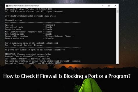 How To Check If Firewall Is Blocking A Port Or A Program