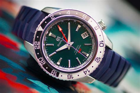 Grand Seiko Green Hi Beat” Gmt Elegance Collection Ref Por 28