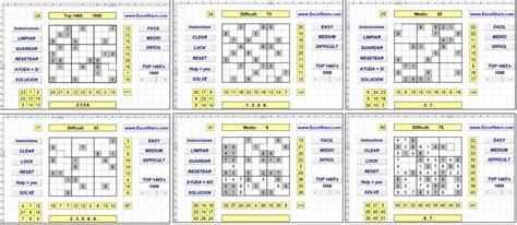 sudoku en excel sudoku hecho en excel sudoku para excel excel