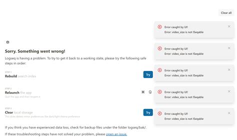 Having Installed The Latest Version Of Logseq I Am Getting The