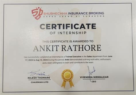 Ankit Rathore On Linkedin Internship Insuranceindustry