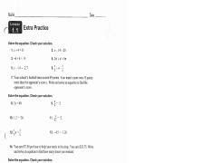 Equation Solving And Problem Solving Practice Course Hero