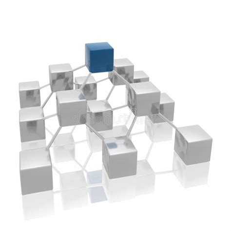 Network Structure Stock Illustration Illustration Of Individuality