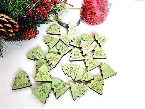 holiday advent tokens christmas activity tokens