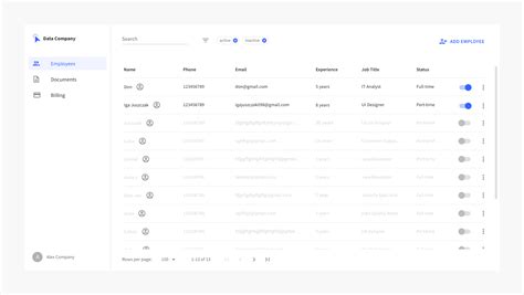 Blue Database App By Aleksandra Wolny On Dribbble