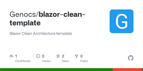 GitHub Genocs Blazor Clean Template Blazor Clean Architecture Template