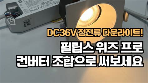 에스알테크 에코 리오센 다운라이트 필립스 위즈 프로 드라이버 조합으로 정전류 Dc36v 타입 사용해보세요 Youtube