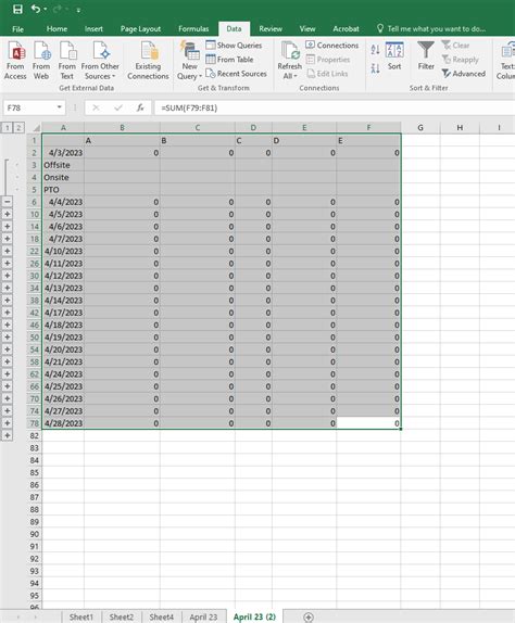 Excel Creating Separate Sheets For Different Months With Same Formatting Stack Overflow