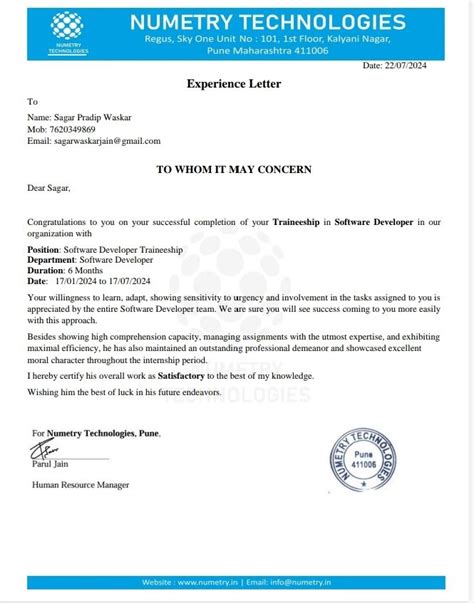 Sagar Waskar Jain On Linkedin Softwaredevelopment Traineeship Java
