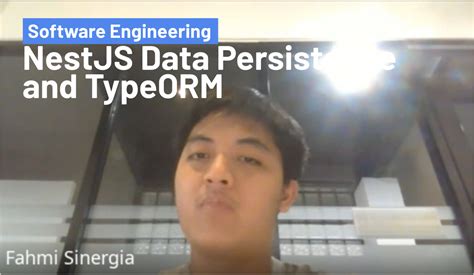 Video Halga Tamici On Linkedin Jadisuper Sharingknowledge Superengineering Nestjs Orm