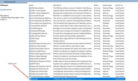 Solved Delete Service Experts Exchange