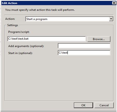 TASK SCHEDULER SCHEDULED BATCH SCRIPT NOT RUNNING OC KPP