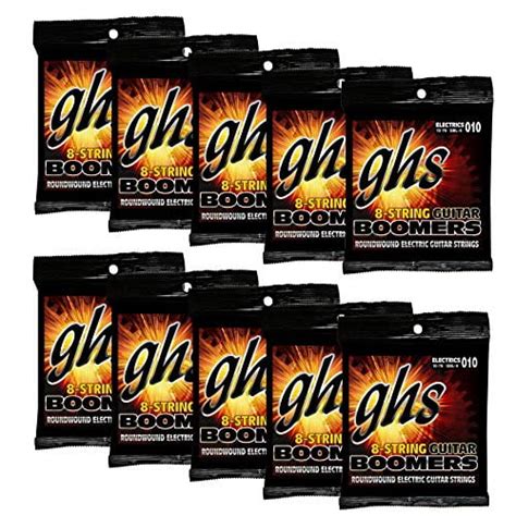 Ghs Strings Gbl 8 10 Pack Guitar Boomers 8 String Set Nickel Plated