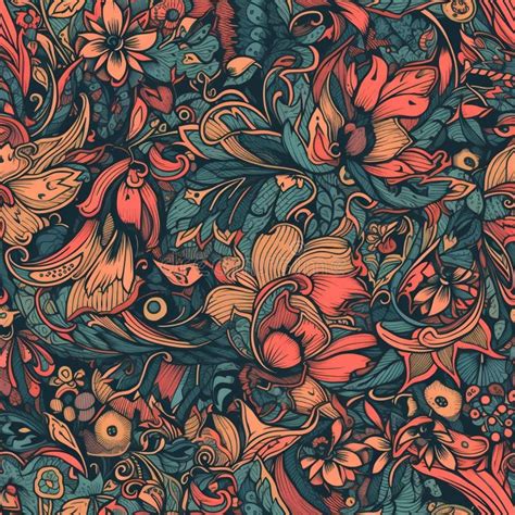 Abstract Background Tile With A Creativity Theme Generative Ai Stock Illustration