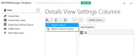 Aspnet File Manager Enhancements Context Menu Custom Toolbar And Custom Columns Now