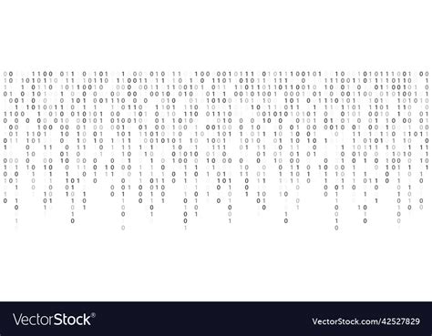 Binary Code Long Banner Byte Data Programmer Vector Image