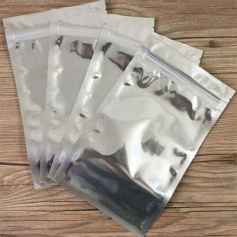 Ad Ebay Clear Silver Self Seal Mylar Pouch Aluminium Foil Food