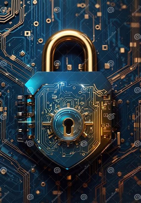Security And Cyber Security Firewall Generative Ai Illustration Stock