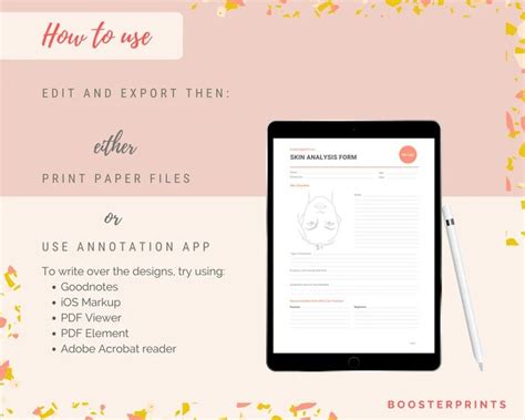 Facial Consent Forms Skin Analysis Client Intake Consent Form Editable