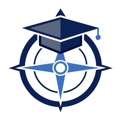 Education Compass Guiding Your Academic Journey And Career Path Stock