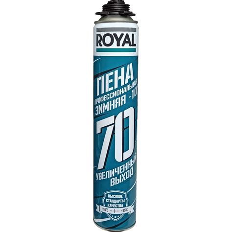 Профессиональная пена ROYAL 70 зимняя, 870 мл, выход 70 л RF70W10 ...