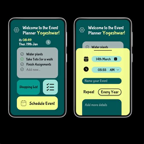 Event Planner App Ui Design